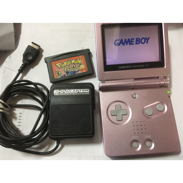 Nintendo Game Boy Advance SP Pearl Pink original GBA gameboy | Shopee ...