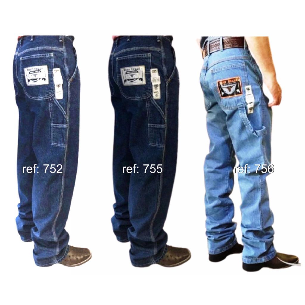 Kit 3 Calças Jeans Balão 100 Algodão Country King PromoÇÃo