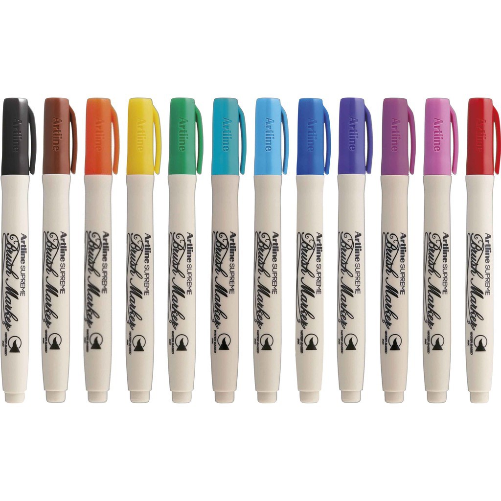Caneta Brush Pen Artline Supreme Brush Marker - Tilibra | Shopee Brasil