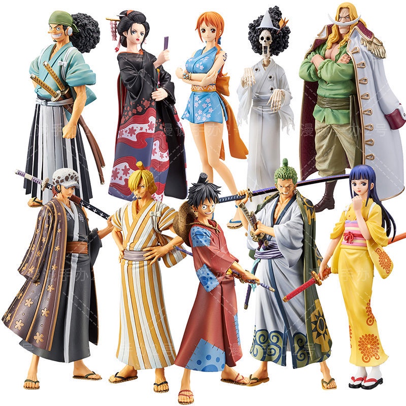 16CM One piece action figure Pairo Country Luffy Kanji Zoro Usopp Nami ...