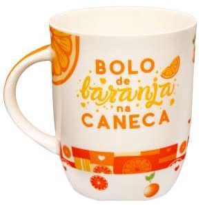 Caneca 410ml Bolo De Laranja C/receita - Dolce Home | Shopee Brasil