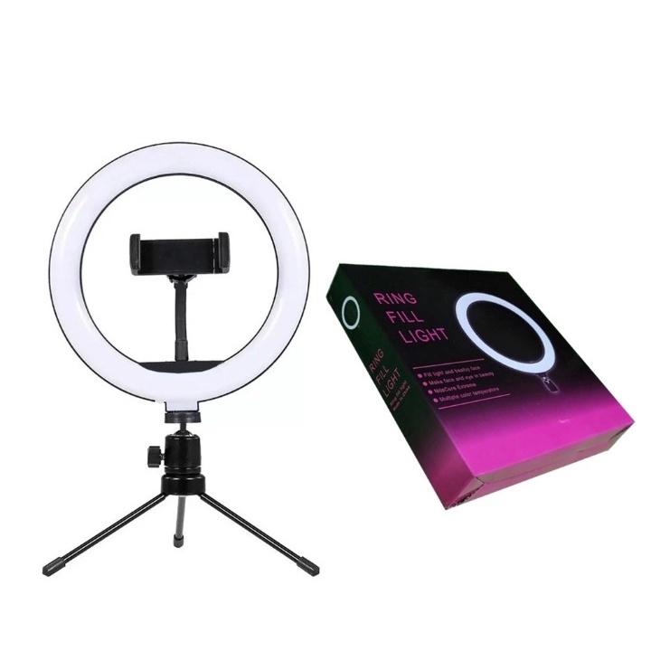 Iluminador Ring Light Fill Led Tripe 6 polegadas de Mesa | Shopee Brasil