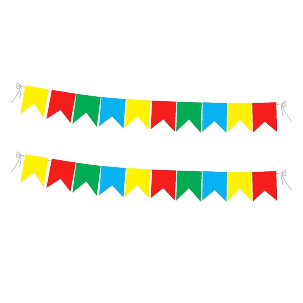 Bandeirinha Junina Colorida TNT 10m c/ 20 Bandeirinhas | Shopee Brasil