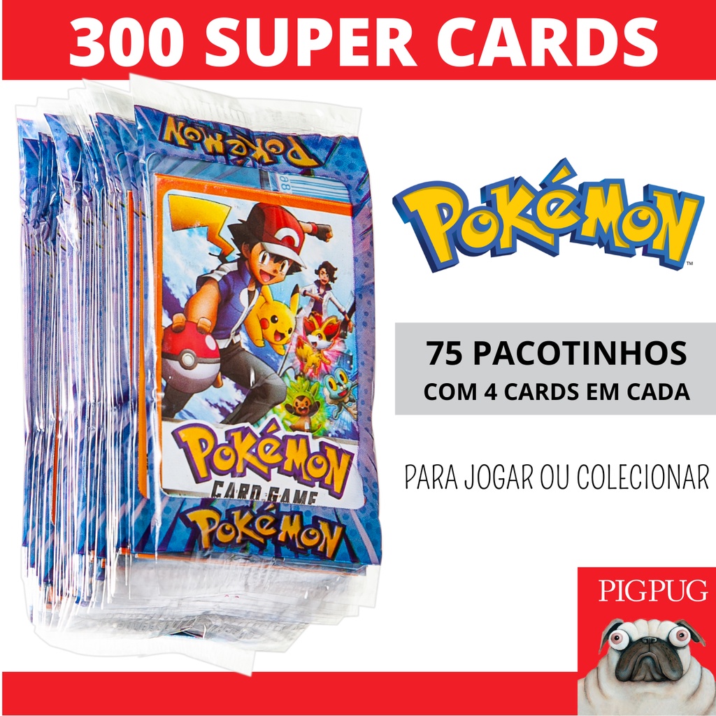300 Cards Pokemon = REVENDA/Cartinhas/Cards Game/Trading Cards | Shopee ...