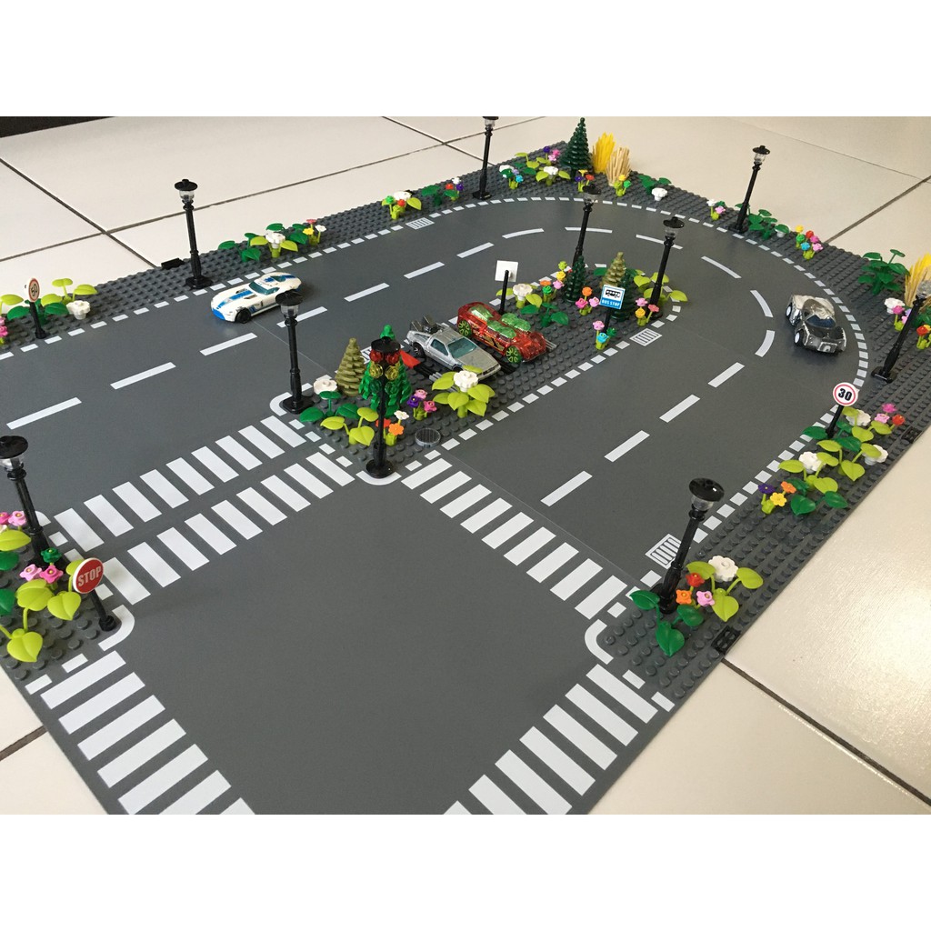 Kit Pista Estrada Compatível com Lego Tipo Cidade com Semáforo Poste de ...
