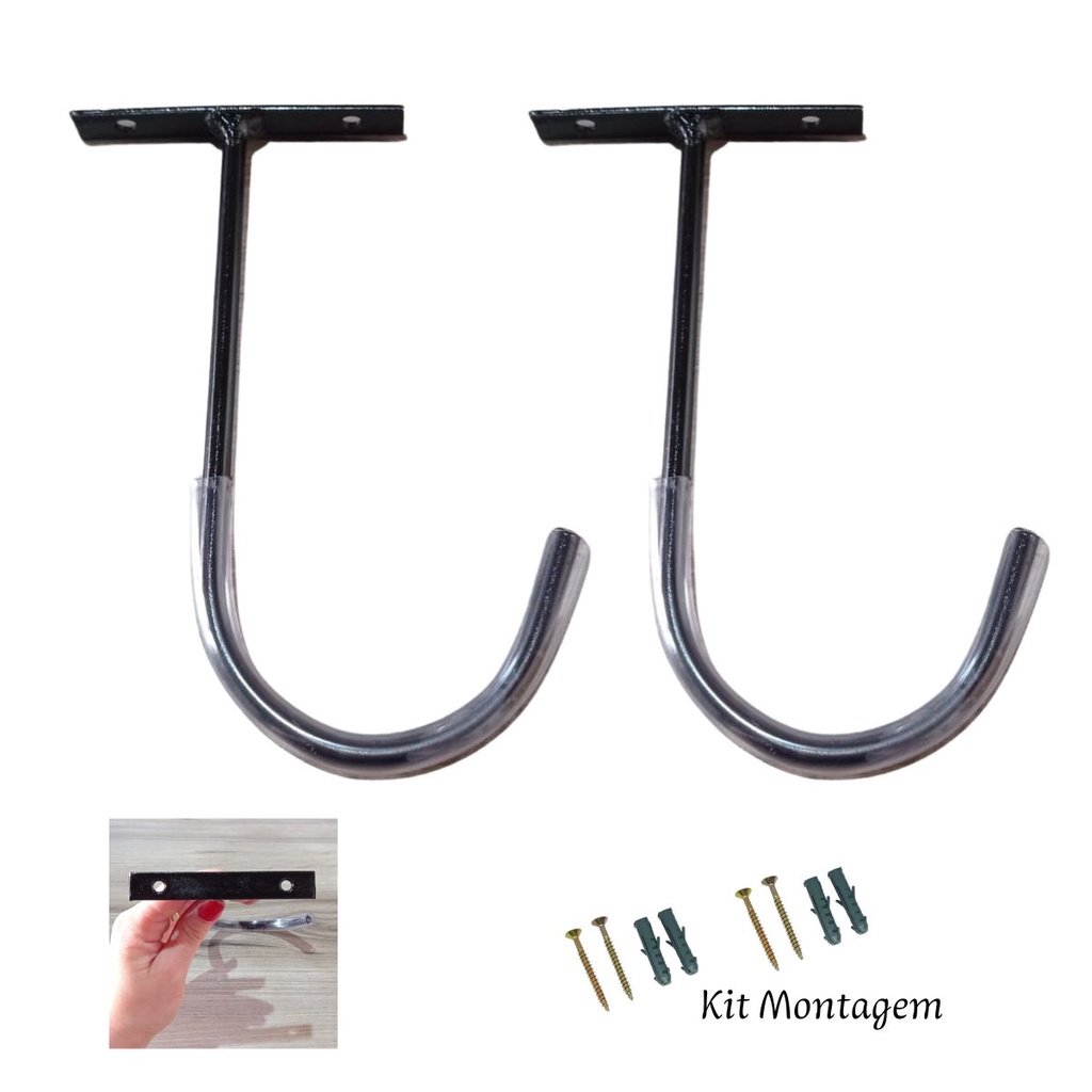 Kit 2 Suportes Bicicleta Bike Teto | Shopee Brasil