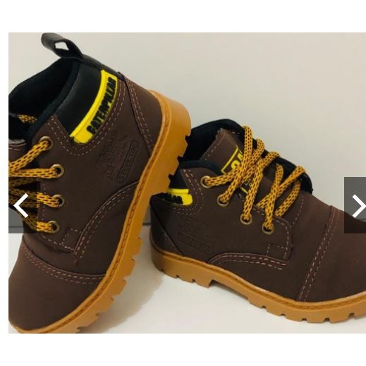 Bota Infantil Coturno Masculino Botinha de Criança Menino Leve | Shopee ...