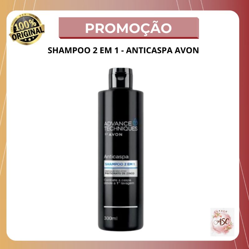 Shampoo Anticaspa 2 em 1 Advance Techniques - 300 ml | Shopee Brasil