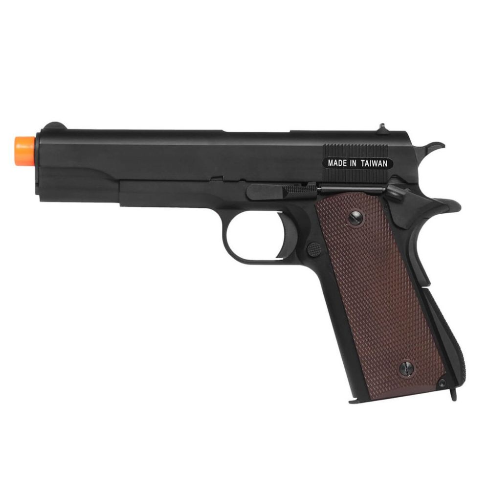 Pistola Airsoft GBB M1911 A1 Preta Full Metal - QGK | Shopee Brasil