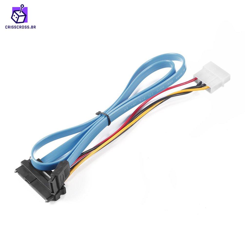 7 Pin SATA Serial ATA to SAS 29 Pin & 4 Pin Cable Male Connector ...
