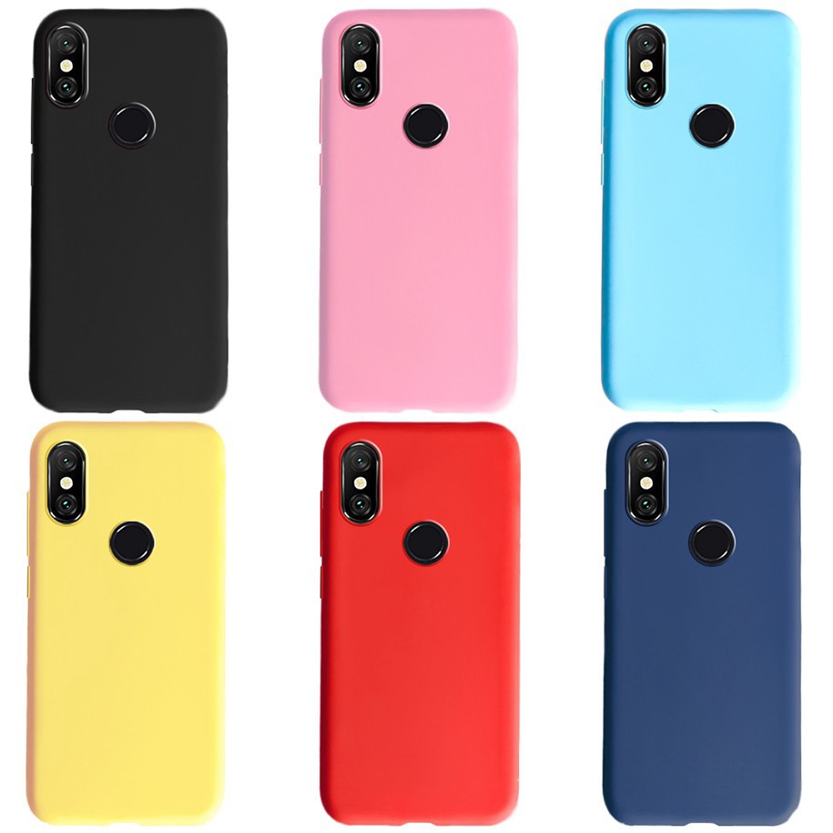 XiaoMi Mi 8 Mi8 Phone Case Cover Simple Solid Candy Color Matte Ultra ...