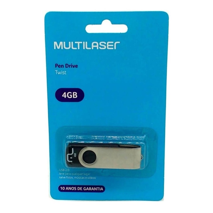 Pen Drive Multilaser 4gb Original PD586 | Shopee Brasil