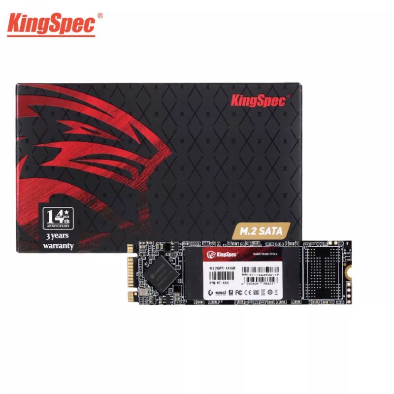 ssd m.2 sata Kingspec 128gb/256gb/512gb 2280 NGFF ate 550mb/s m2 | Shopee Brasil