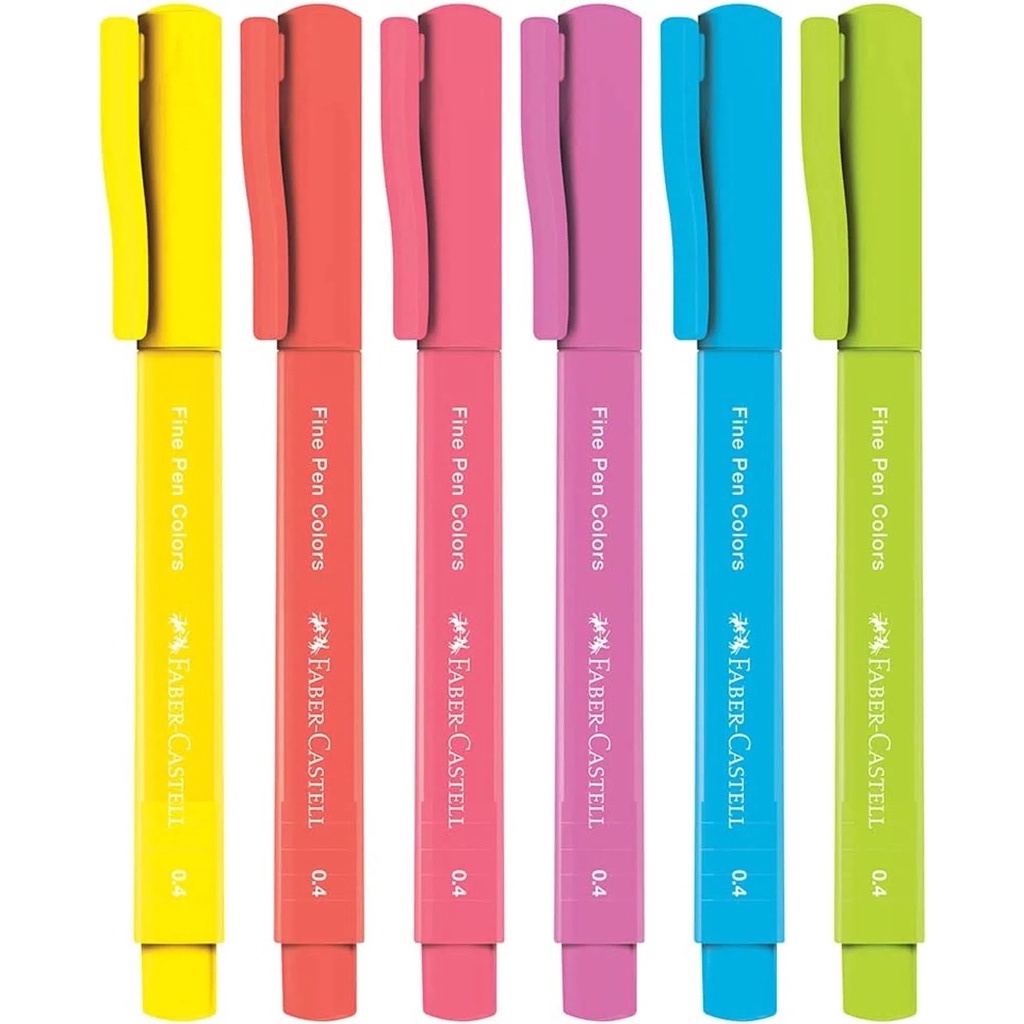 Caneta 0.4mm fine pen Tropical - Faber Castell | Shopee Brasil