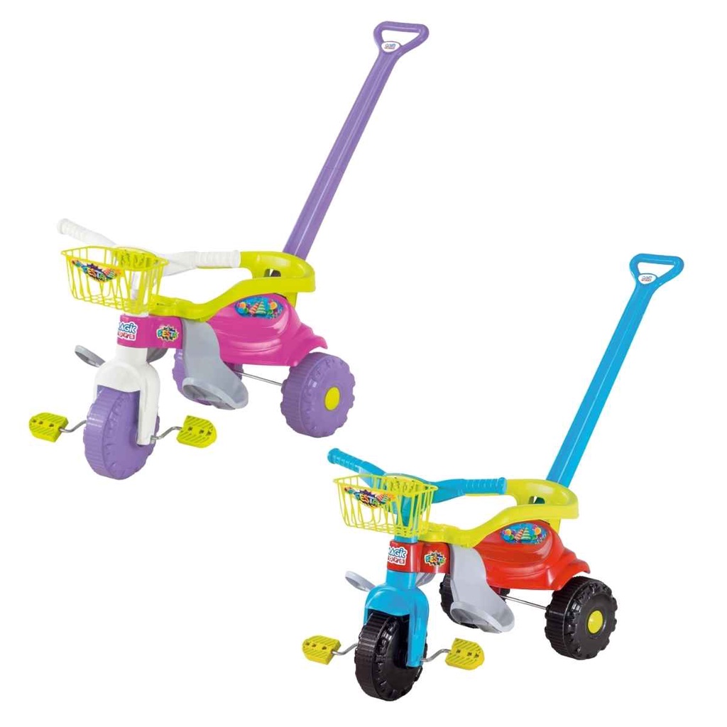 Tico Tico Festa Triciclo Infantil Velocipede Com Empurrador Protetor ...