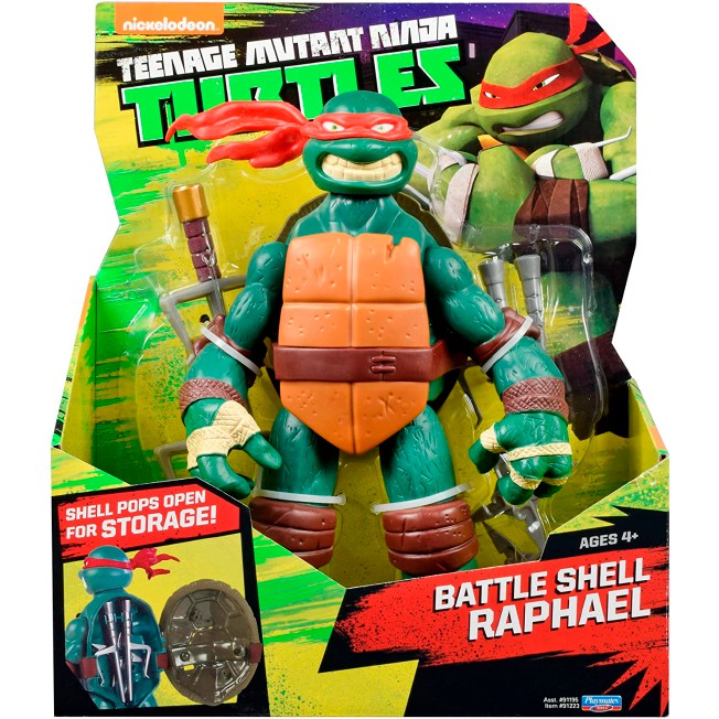 Nickelodeon Raphael 28cm Ninja Turtle Battle Shell (novo!) | Shopee Brasil