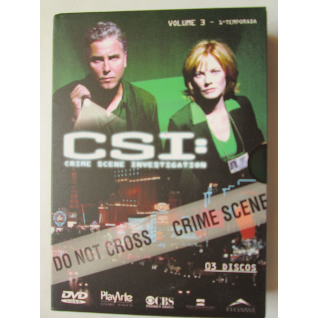 dvd csi crime scene investigation 1a temporada vol 3 (box 3 dvds) | Shopee Brasil