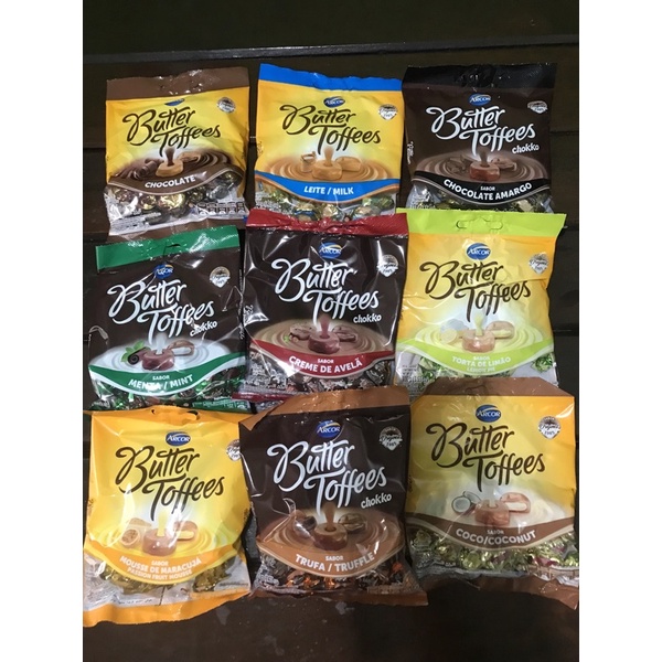 Pacote Bala Butter Toffees 100g - Escolha O Sabor | Shopee Brasil