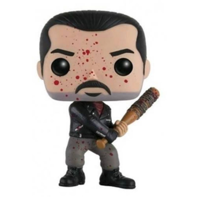 Funko Pop negan bloody em duas versões #390 #573 walking dead amc fear ...