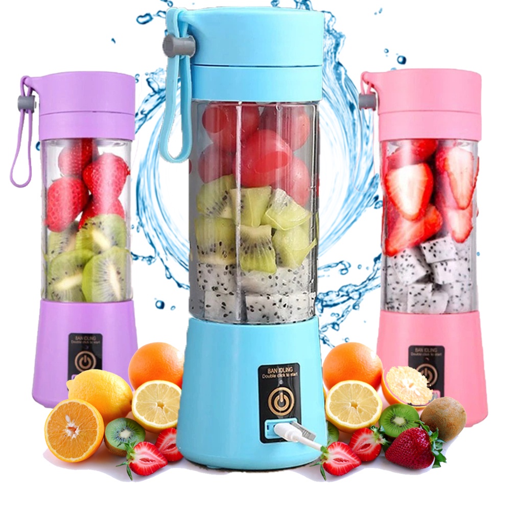 Mini Liquidificador Portátil 6 Lâminas Shake Take Juice Cup Bateria ...