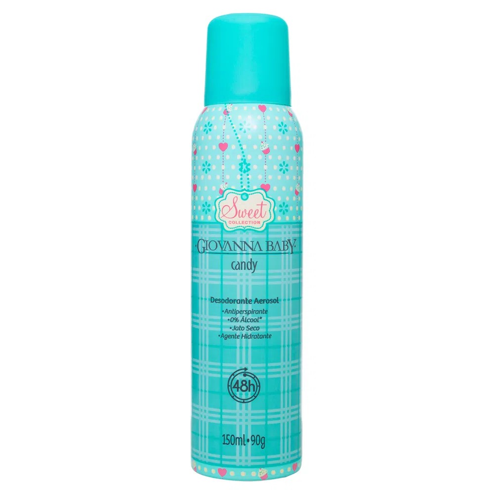 Desodorante aerosol Giovanna Baby Candy 150ml | Shopee Brasil