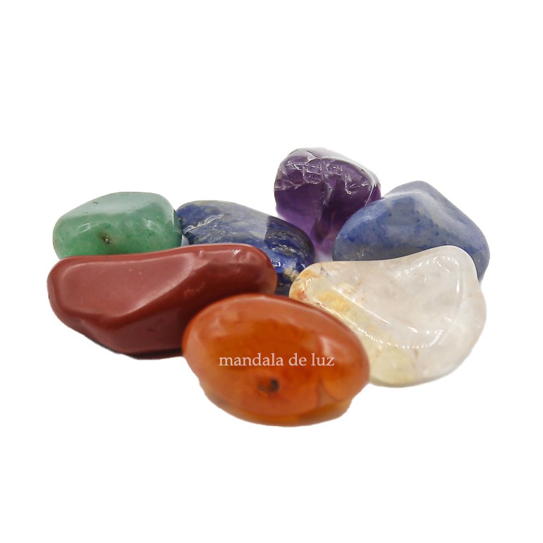 MINI KIT DE 7 PEDRAS DOS CHAKRAS CRISTAIS PEQUENOS Pedra Pequena do ...