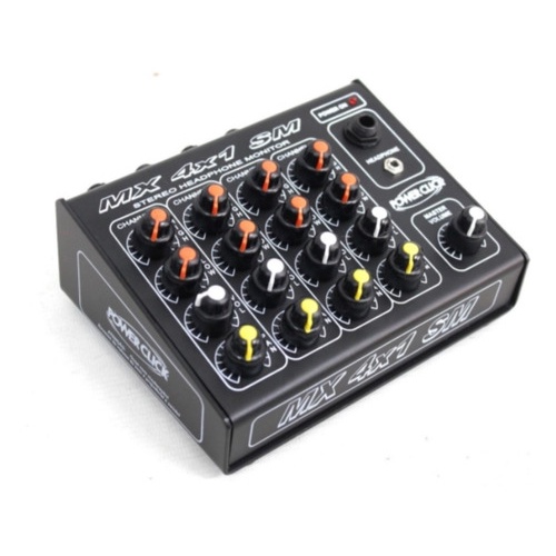 Amplificador Fone Power Click Mixer Mx 4x1 Sm Com Fonte | Shopee Brasil