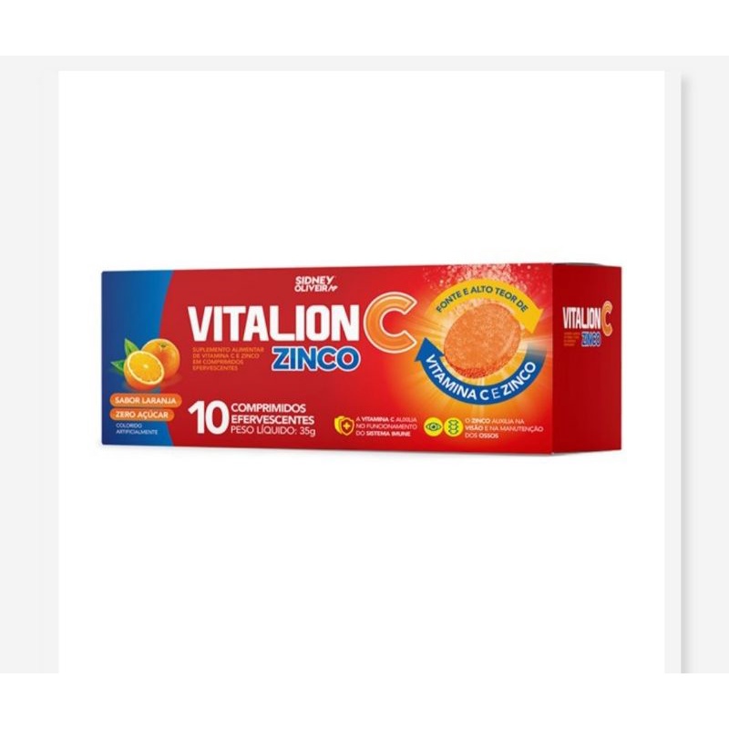 VITAMINA C - VITALION C 1G + ZINCO 10MG 10 COMPRIMIDOS EFERVESCENTES ...