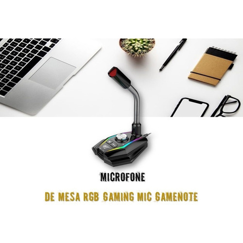 Microfone De Mesa Rgb Gaming Mic Gamenote | Shopee Brasil
