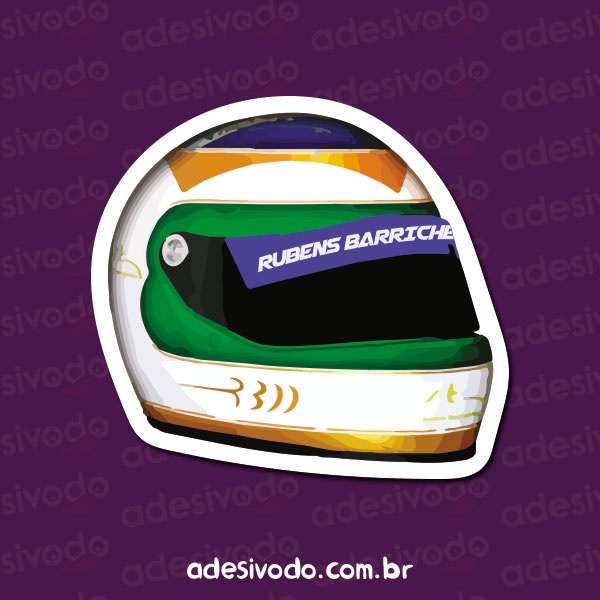 Adesivo do Rubinho Barrichello 0716 | Shopee Brasil
