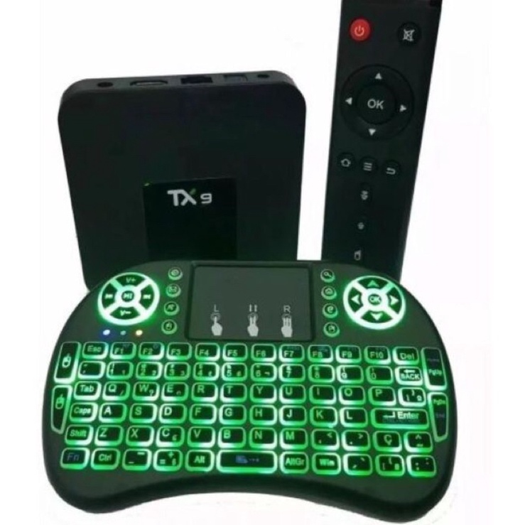 Conversor Tx9 + Mini Teclado Led | Shopee Brasil