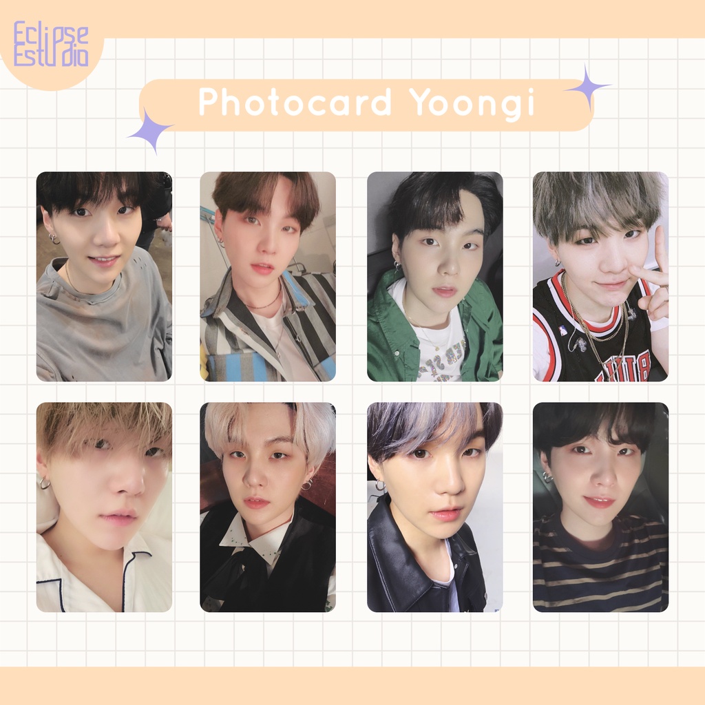 Yoongi Photocard Fanmade | Bts Bangtan Boys K-pop kpop | Shopee Brasil