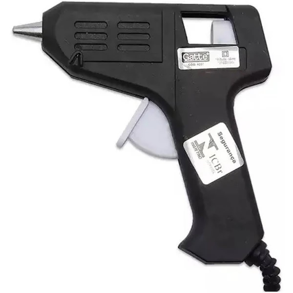 Pistola p/Cola Quente 10W Pequena GATTE Preta Bivolt | Shopee Brasil