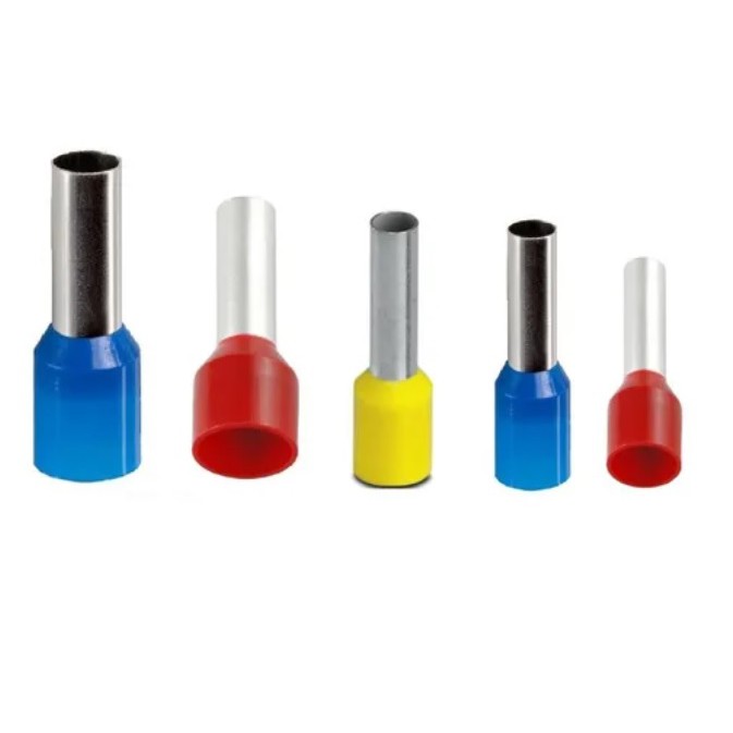 Terminal eletrico tubular de cabos Ilhós 2,5mm, 4mm, 6mm, 10mm, 16mm ...