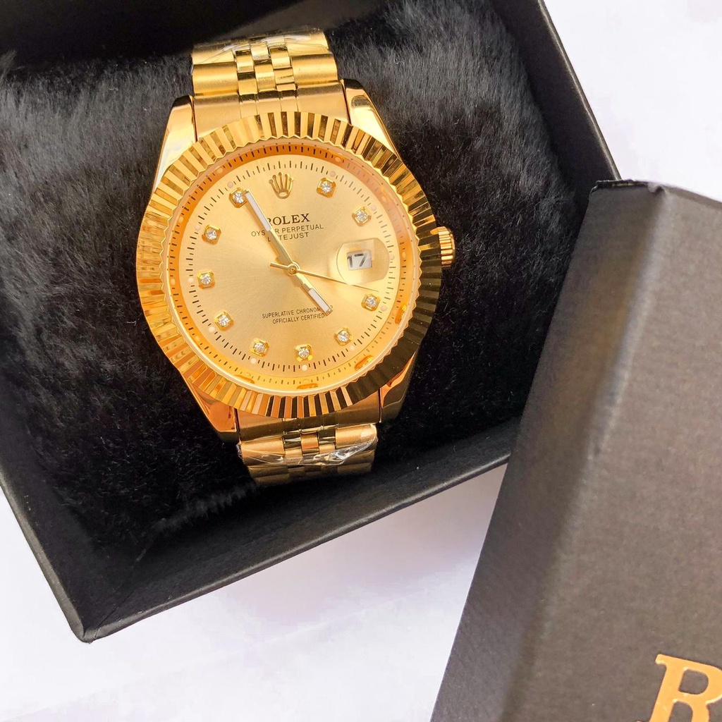 relogio rolex day date masculino dourado fundo dourado luxo social | Shopee Brasil