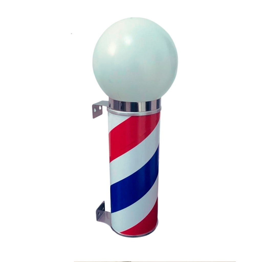 Barber Pole Para Barbearia Luminária De Parede 40cm Bivolt Cod Megan