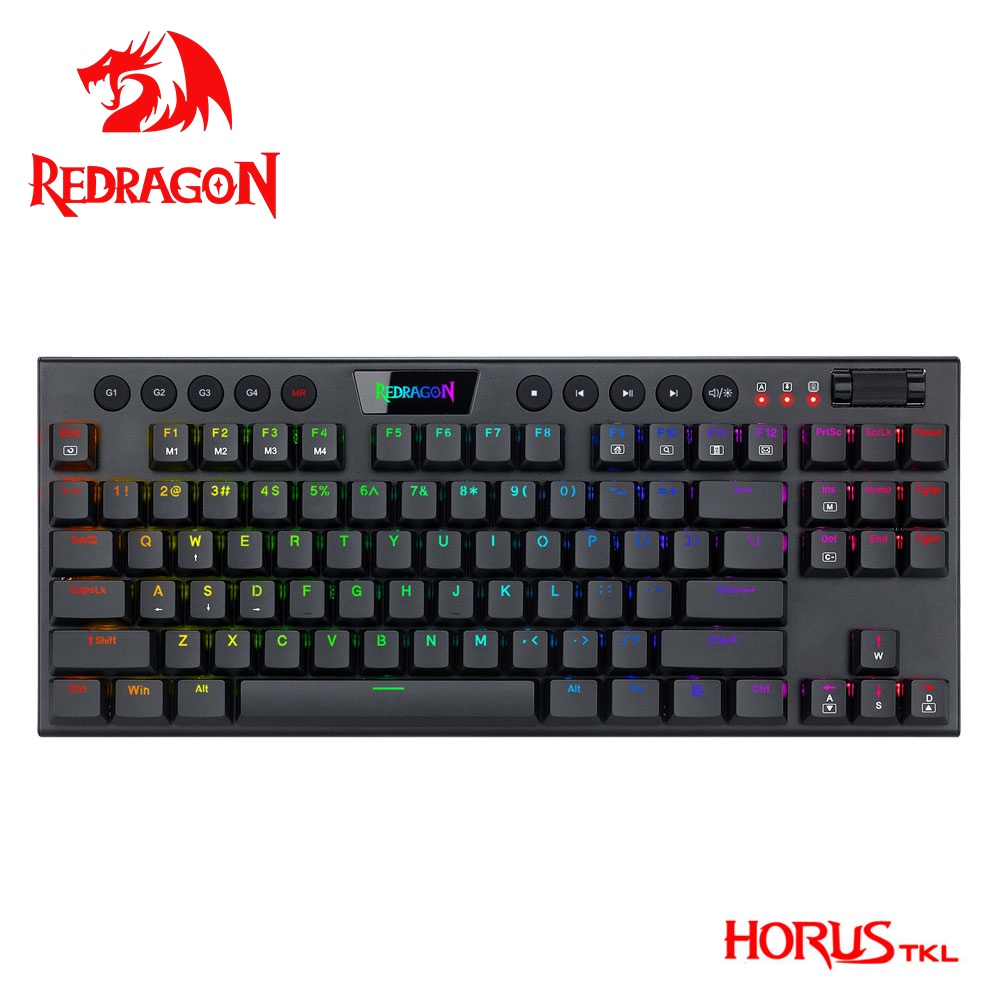 REDRAGON APAS K535-KB RGB USB Mini Slim Ultra-Thin Projetado Teclado Mecânico Com Fio Azul 104 ...