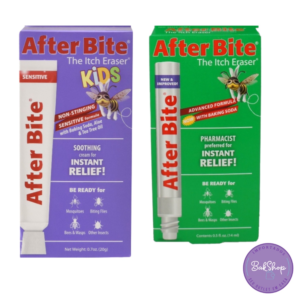 Pomada After Bite importada - Alívio contra picada de insetos | Shopee ...