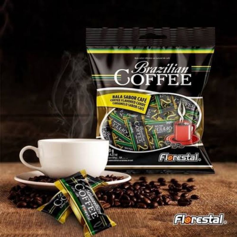 Bala Florestal Coffee Brazilian 50G | Shopee Brasil