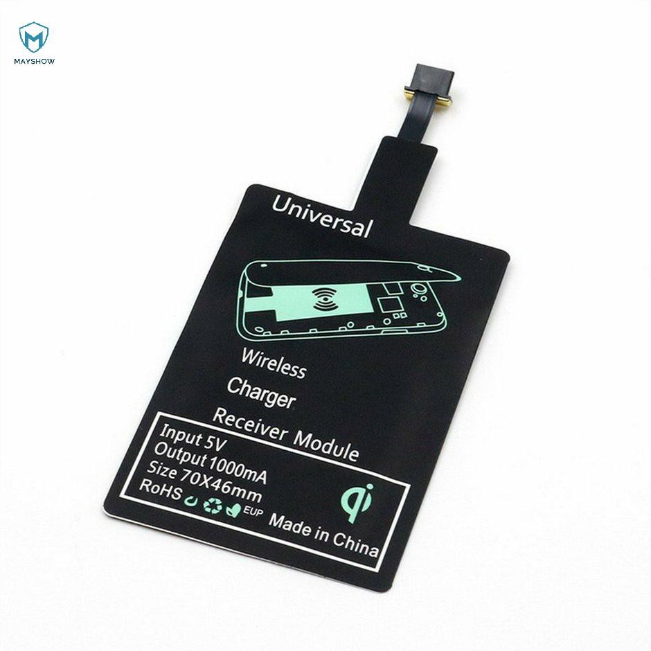 Qi Wireless Charger Receiver Fast Wireless Charging Adapter Universal ...