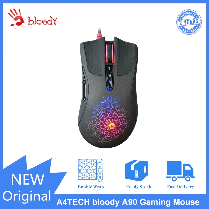 A4TECH bloody A90 Wired Professional Gaming Mouse USB | Shopee Brasil