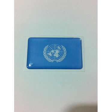 Adesivo Resinado Da Bandeira Da Onu 5x3 Cm | Shopee Brasil