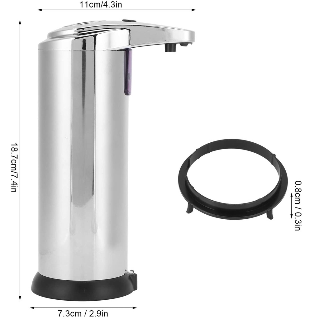 Saboneteira Automatica Dispenser Inox Com Sensor Por Aproximacao ...