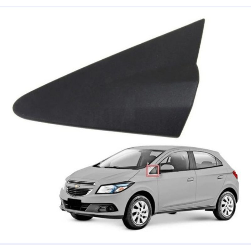Moldura acabamento triangulo retrovisor lado esquerdo motorista Onix Prisma Original GM | Shopee ...