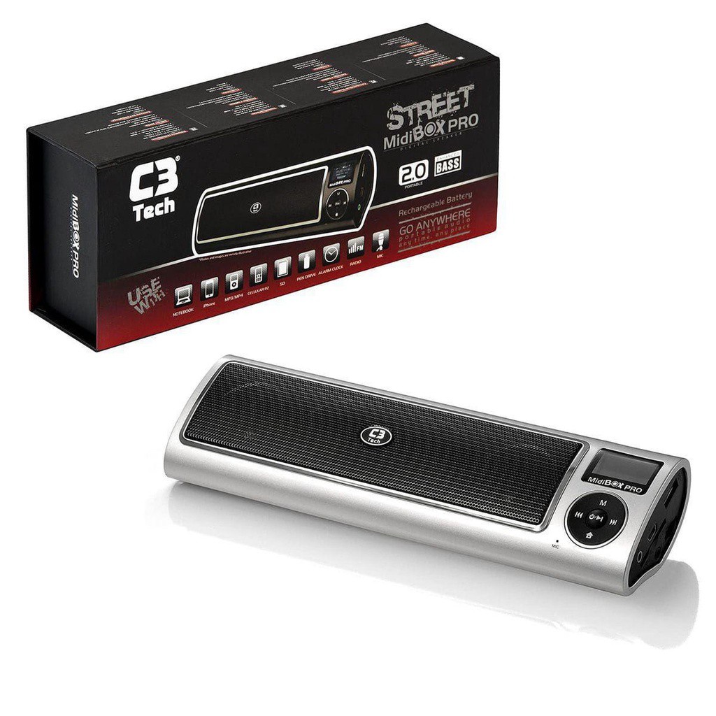 Caixa de Som Potente USB Para Computador Celular Notebook Entrada Sd ...