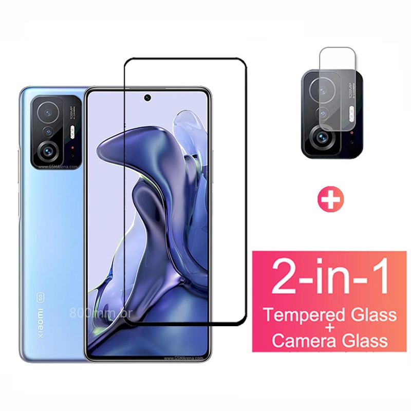 Película de Vidro 9D 2 Em 1 Full Para Xiaomi 11T 11 Lite 5G NE Mi 9 9T Pro 8 Mi 9 SE 11 Lite 11T ...