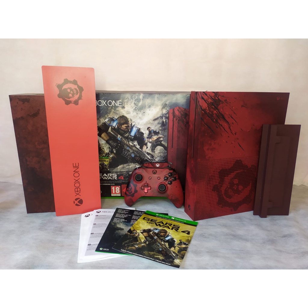 Xbox One S 2TB Seminovo completo em perfeito estado (ediçao Gears 4 ...