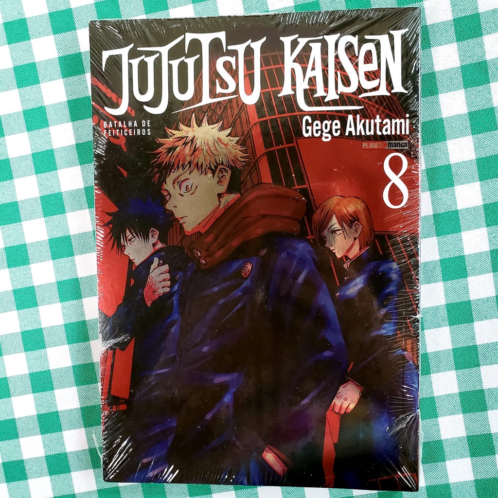 Mangá "Jujutsu Kaisen" - Volume 8 (capa variante/LACRADO) | Shopee Brasil