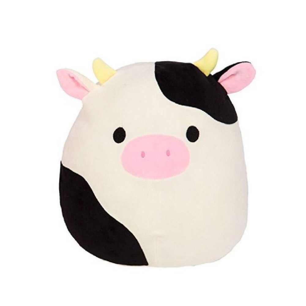 Squishmallows Connor The Cow Plush Toy Cuddle & Squeeze Super Soft Doll ...