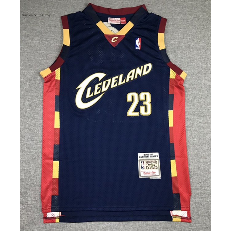 2008-09 Novos Cavaliers Masculinos Cleveland # 23 LeBron James Bordado ...